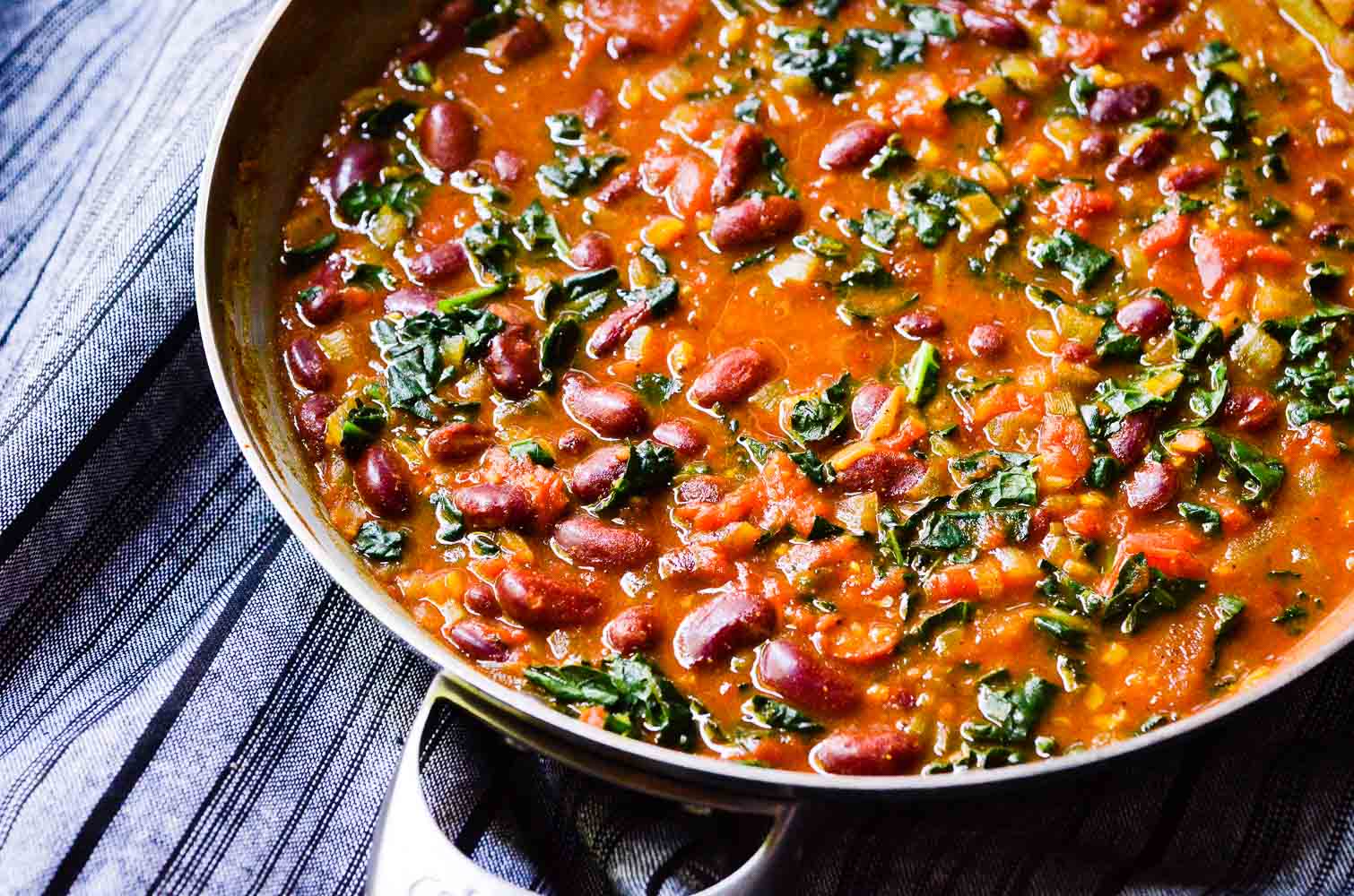 How To Cook Without Oil Video + Super Easy Plant Based Bean Curry