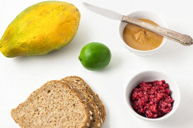 Peanut Butter Papaya Toast