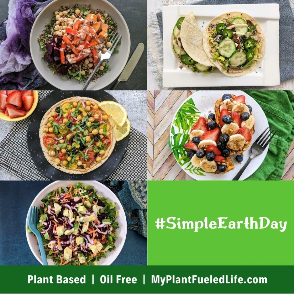 Earth Day Plant Based Meal Plan | Vegan & Oil-Free