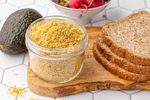 Fancy Avo Toast with Walnut Parm