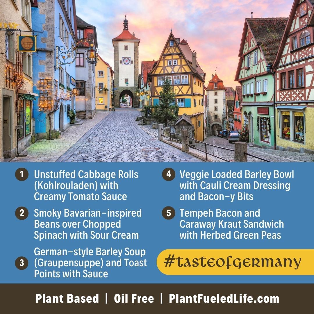 Taste of Germany Plant Based Meal Plan | Vegan & Oil-Free