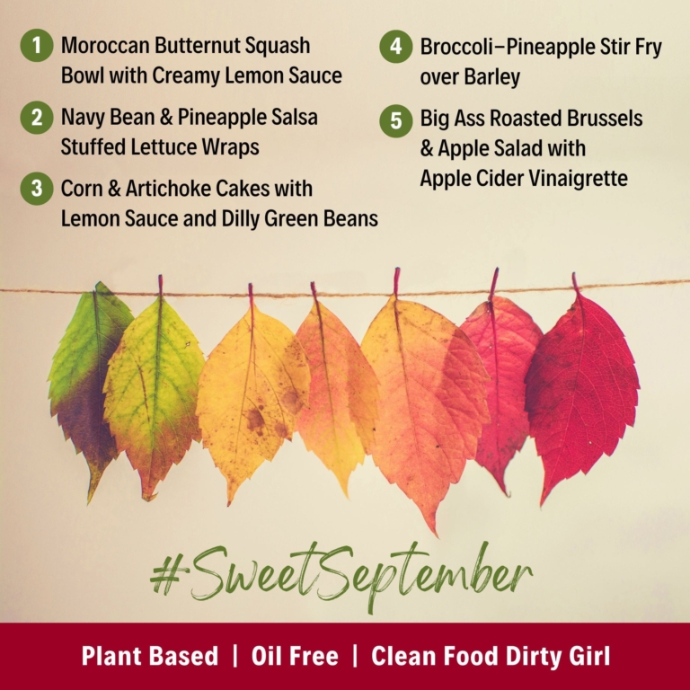 Sweet September | Healthy Plant-Based Fall Meal Plan
