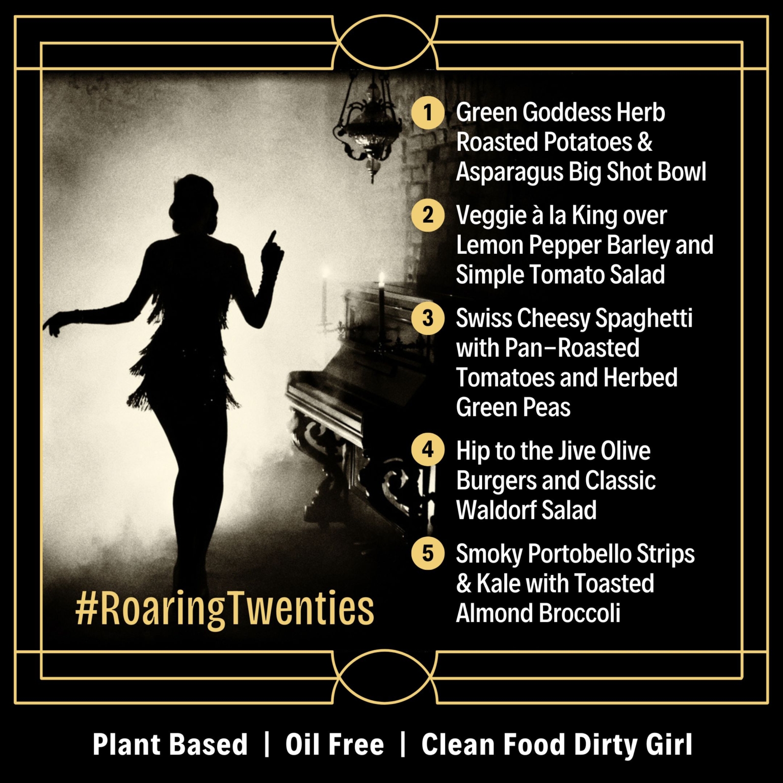 Roaring Twenties | Flapper-Era Plant-Based Meal Plan